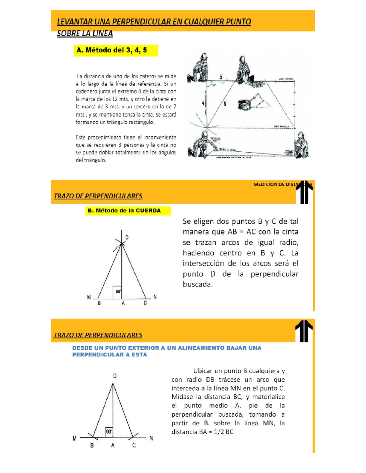 Doc1 - FORMULAS - topografia - Studocu