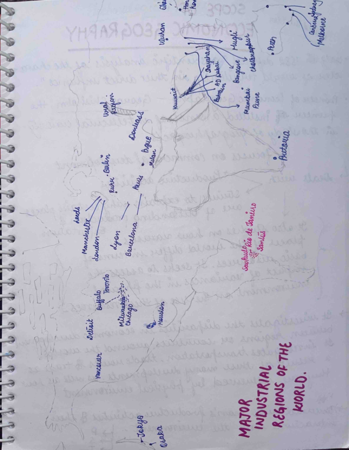 Industrial regions maps - Geography honours - I ' ' ~\J i - I l . J I ...