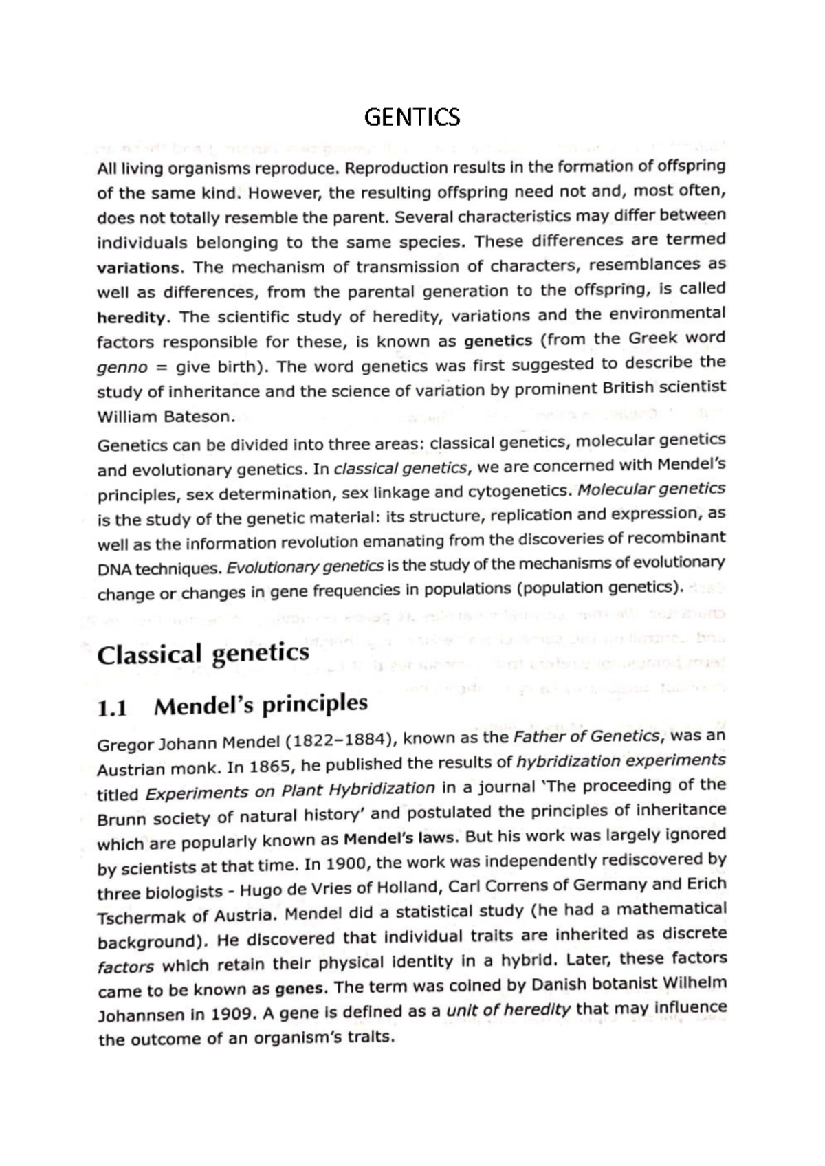 Gentics - GENTICS CONCEPT OF GENE MAPPING: Gene mapping refers to the ...