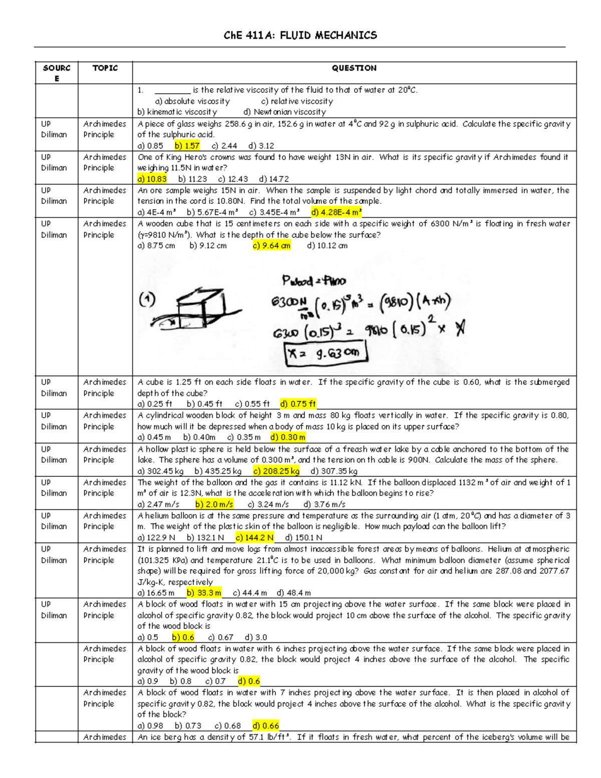 Pdfcoffee - Thermodynamics - SOURC E TOPIC QUESTION is the relative viscosity of the fluid to ...