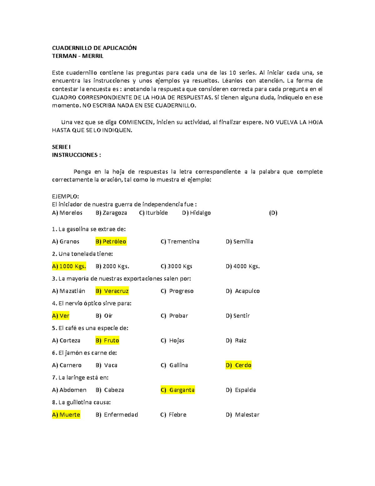 Prueba Terman - TEST PARA PERSONAL - CUADERNILLO DE APLICACI”N TERMAN ...