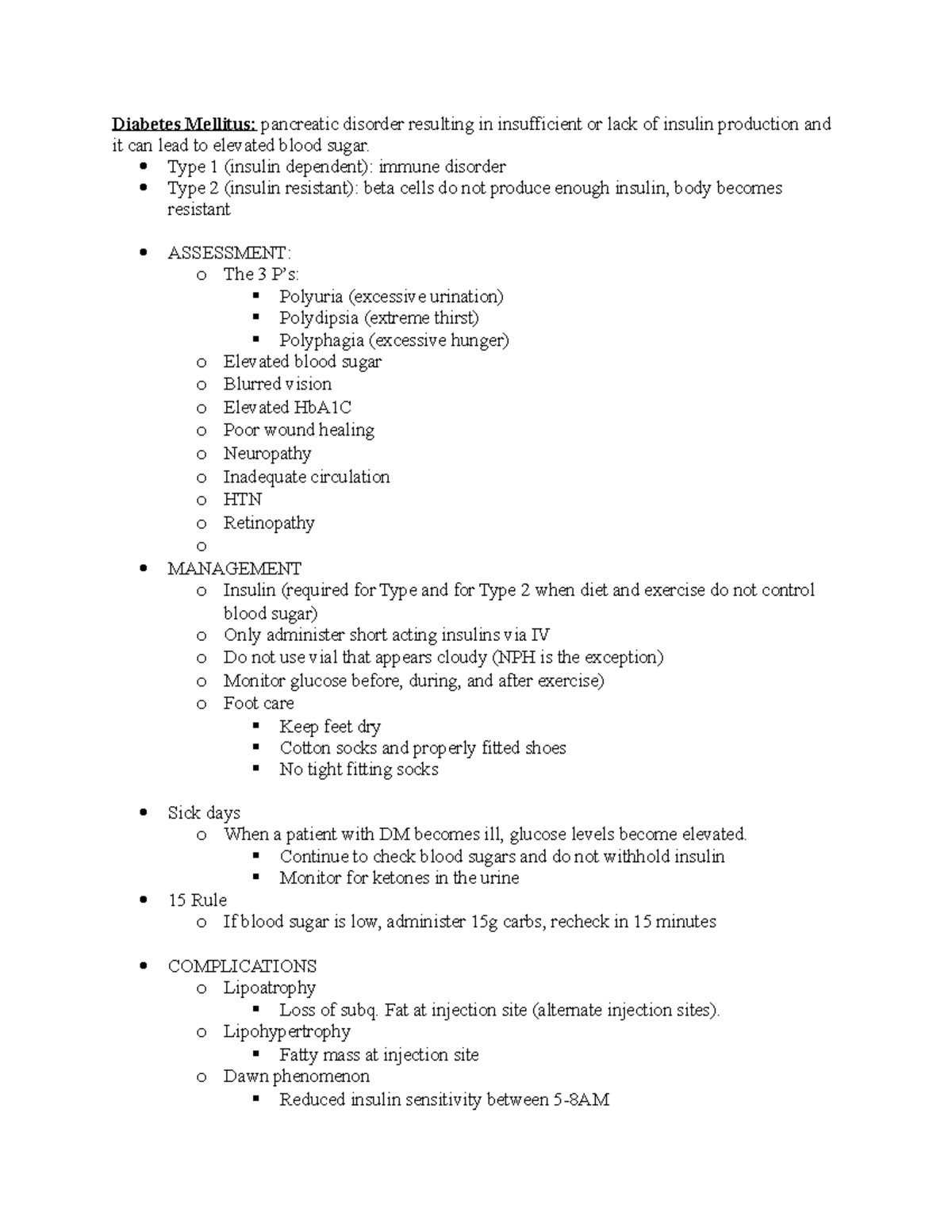 Mark Klimeck endocrine: diabetes - Diabetes Mellitus: pancreatic ...