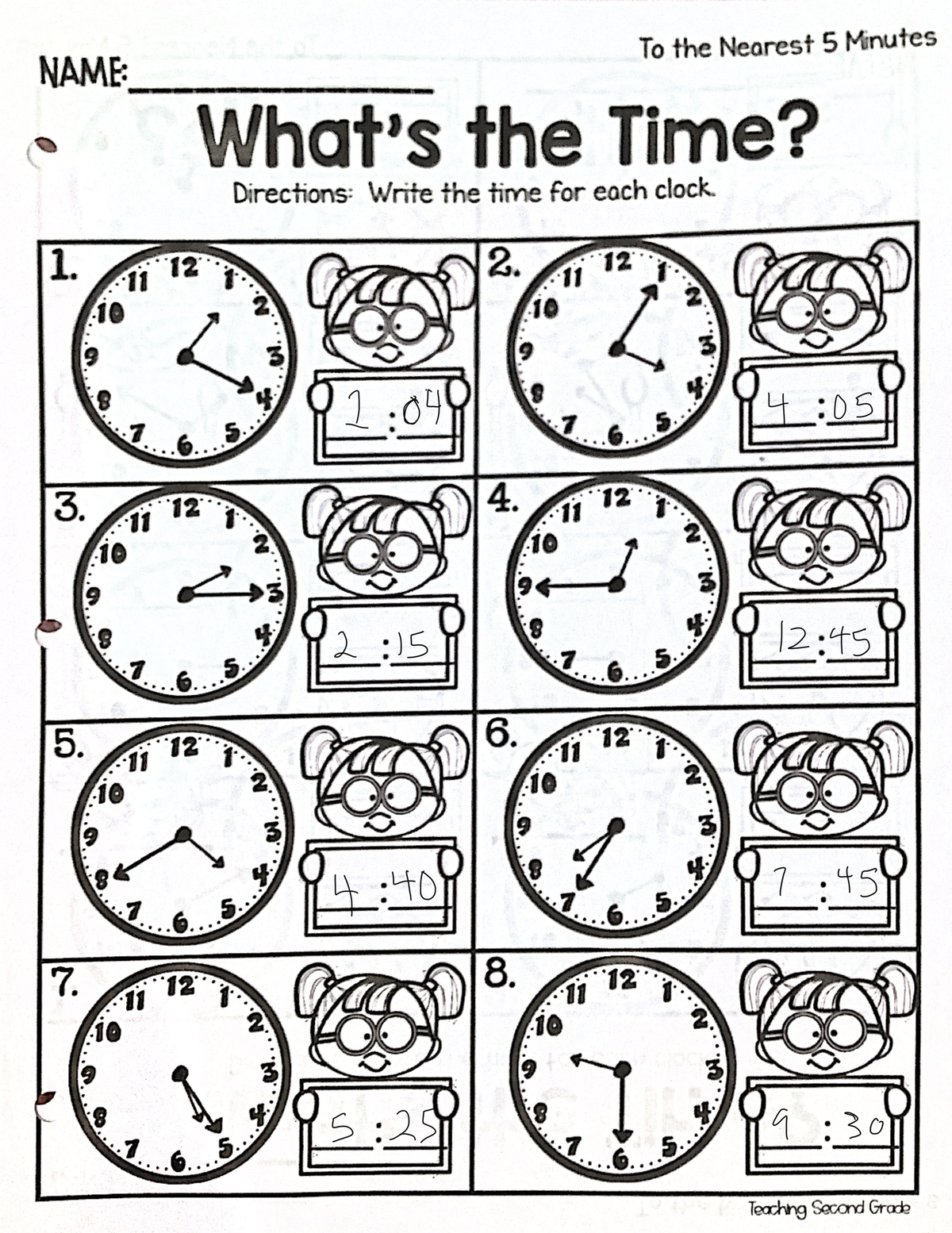 Clock Activities - EDSE 328 - Studocu