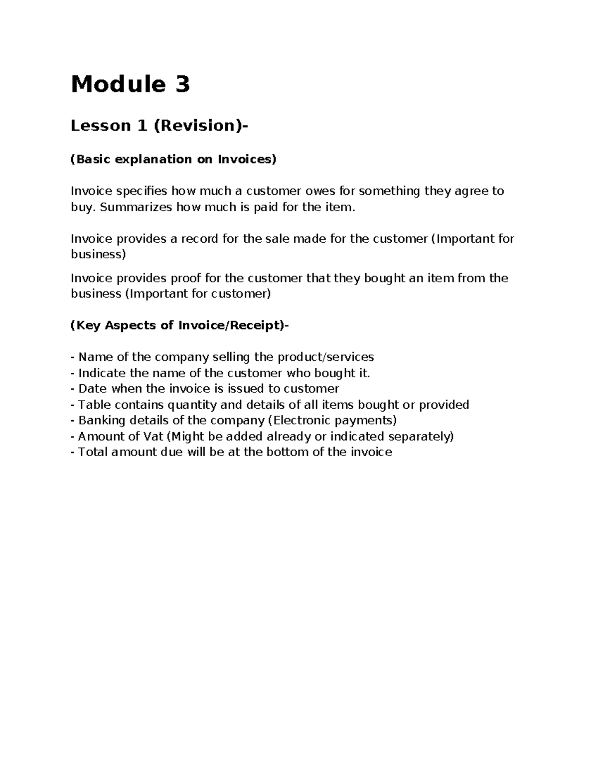 Mathamatical Literacy Module 3+7 (Finance) - Module 3 Lesson 1 ...