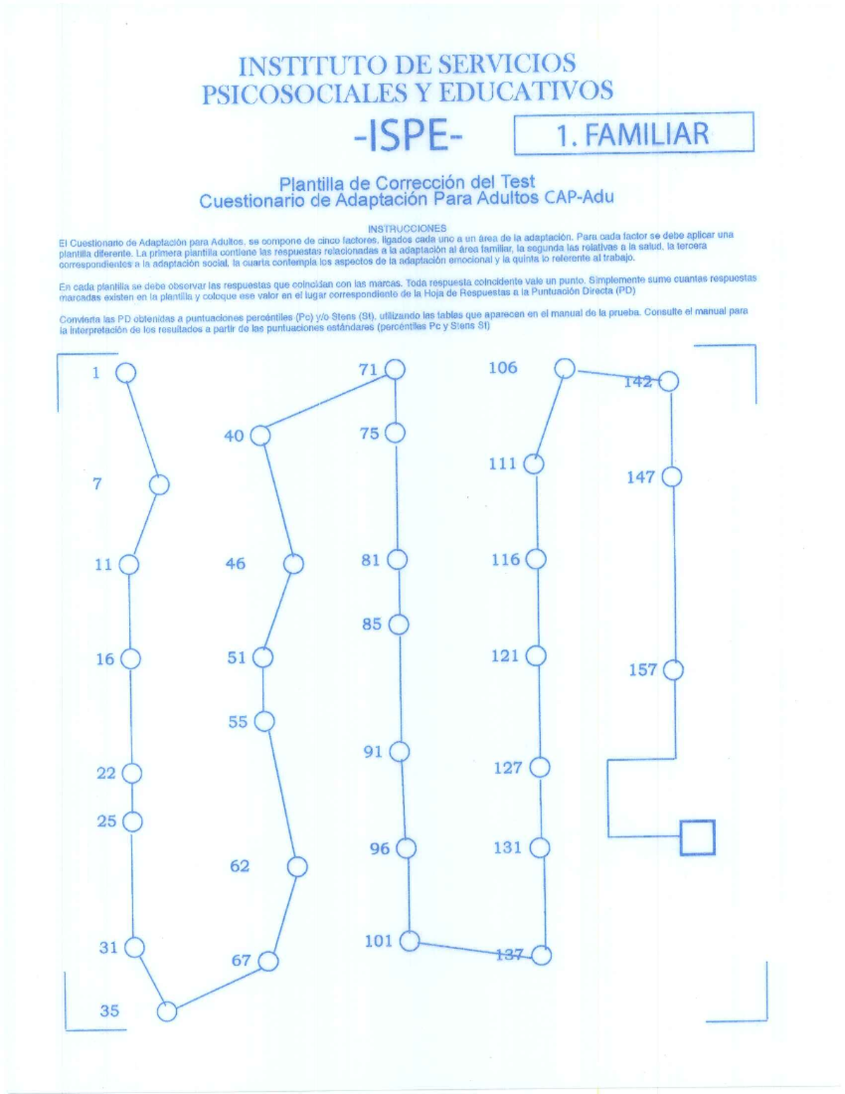 Cuestionario Adaptación Adultos Hugo Bell Plantilla Corrección ...
