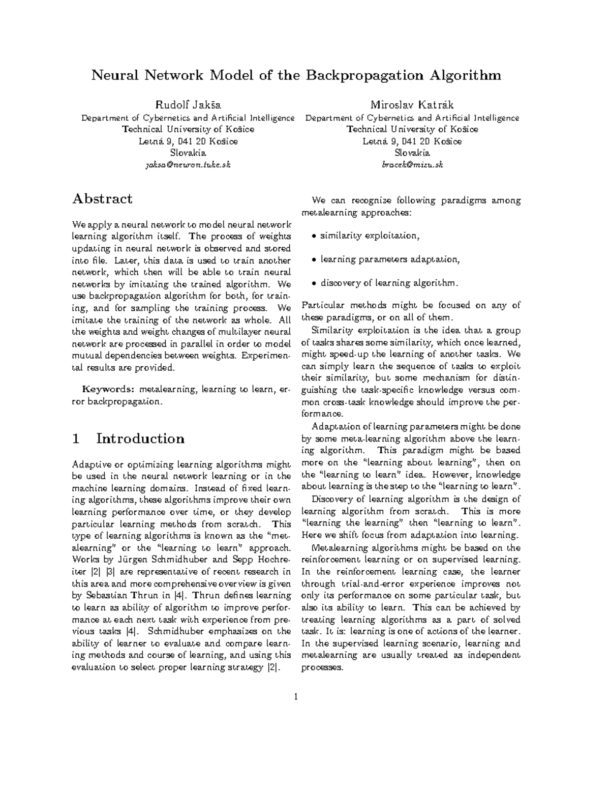 Unit 7 Neural Network Model of the Backpropagation Algorithm - Neural Network Model of the - Studocu