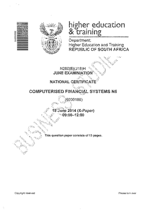 N4 Introductory Financial Accounting syllabus - REPORT 191 (NATED ...