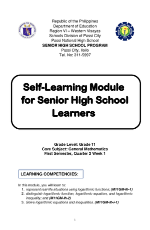 Kom Pan Q2W1 KomPan Self Learning Modules for School Year 2020-2021. - Earth and Life - Studocu