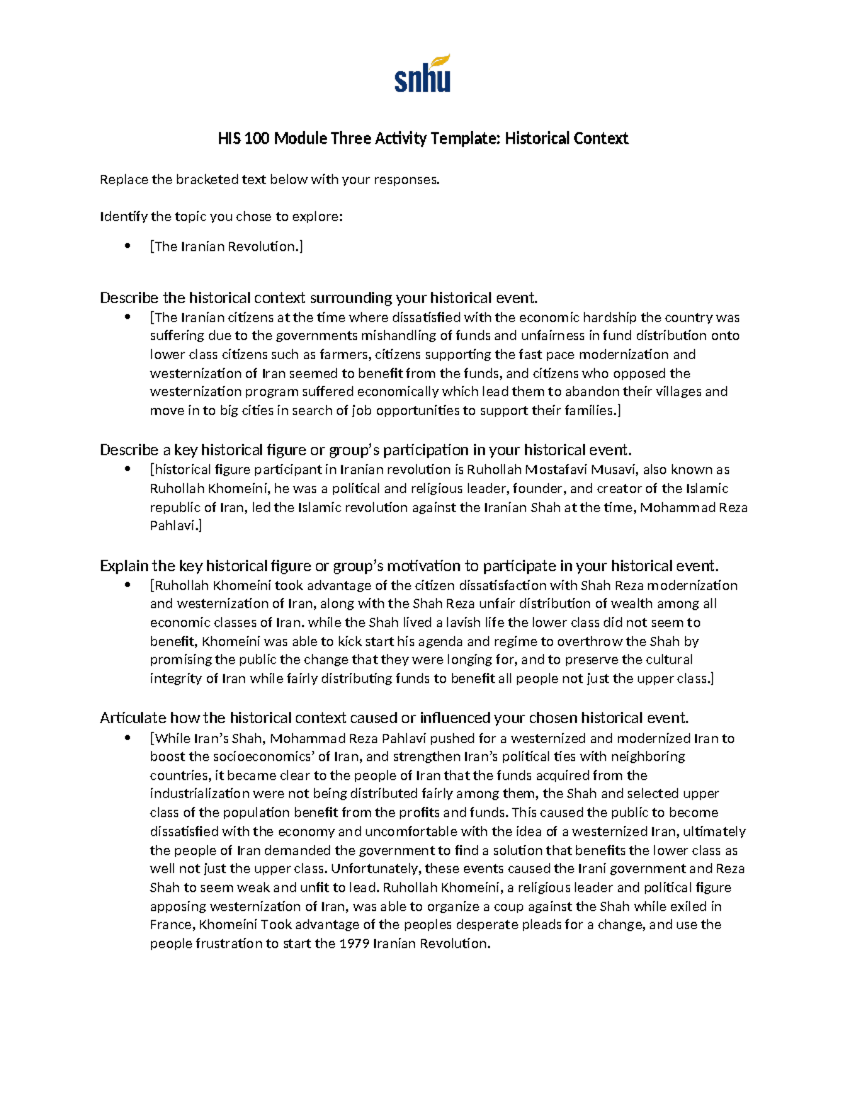 3-1 Activity Examining Historical Context - HIS 100 Module Three ...