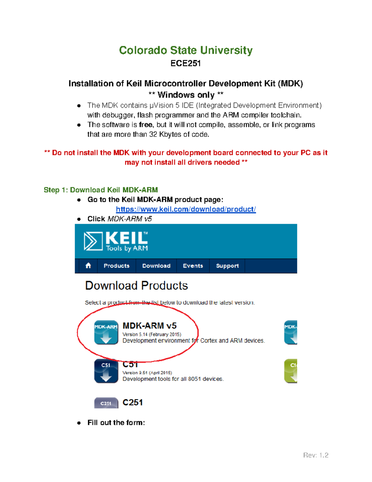 0 Keil MDK Install Tutorial 21 - Colorado State University ECE ...