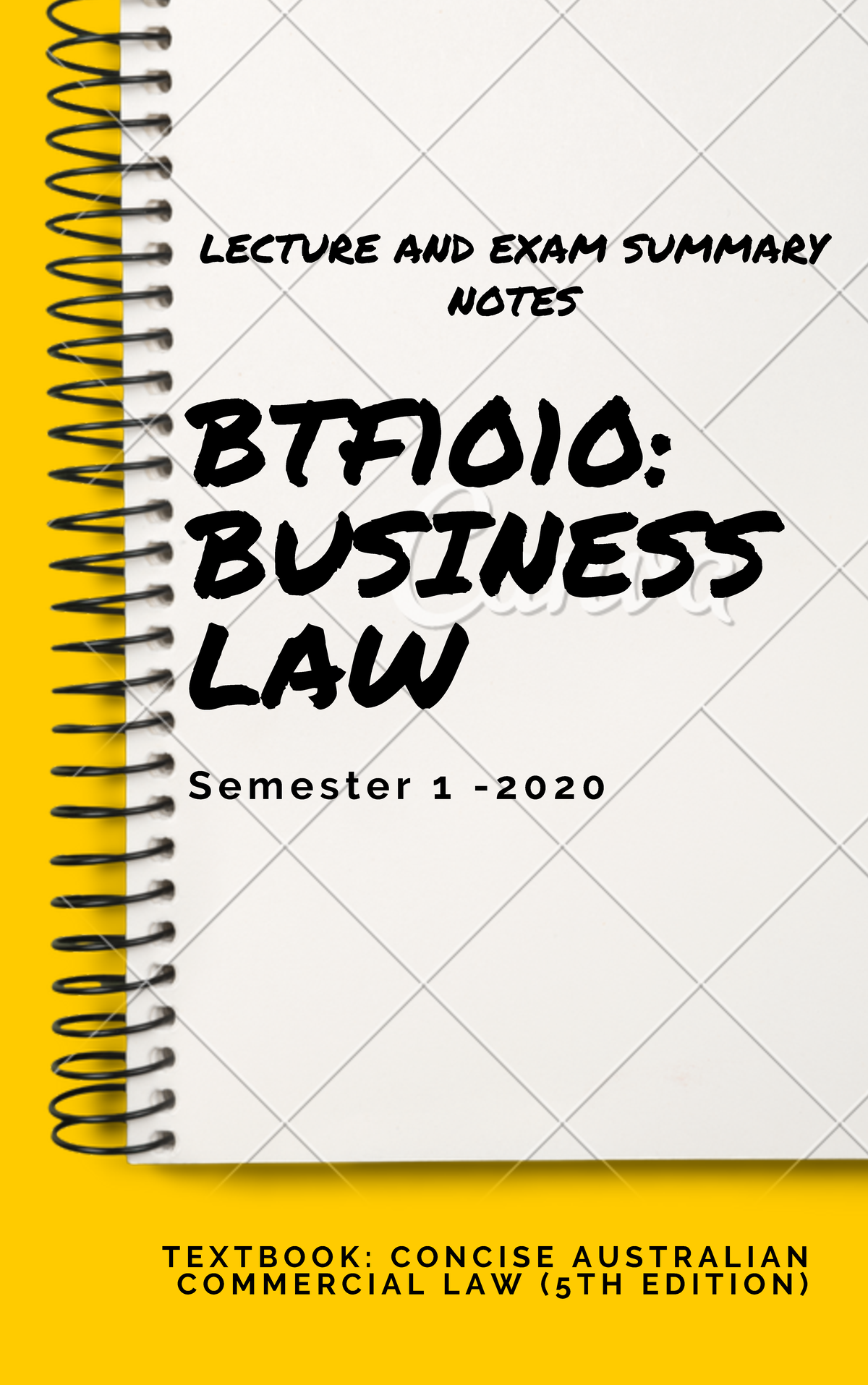 Blaw notes - BTF1010: BUSINESS LAW S e m e s t e r 1 - 2 0 2 0 LECTURE ...