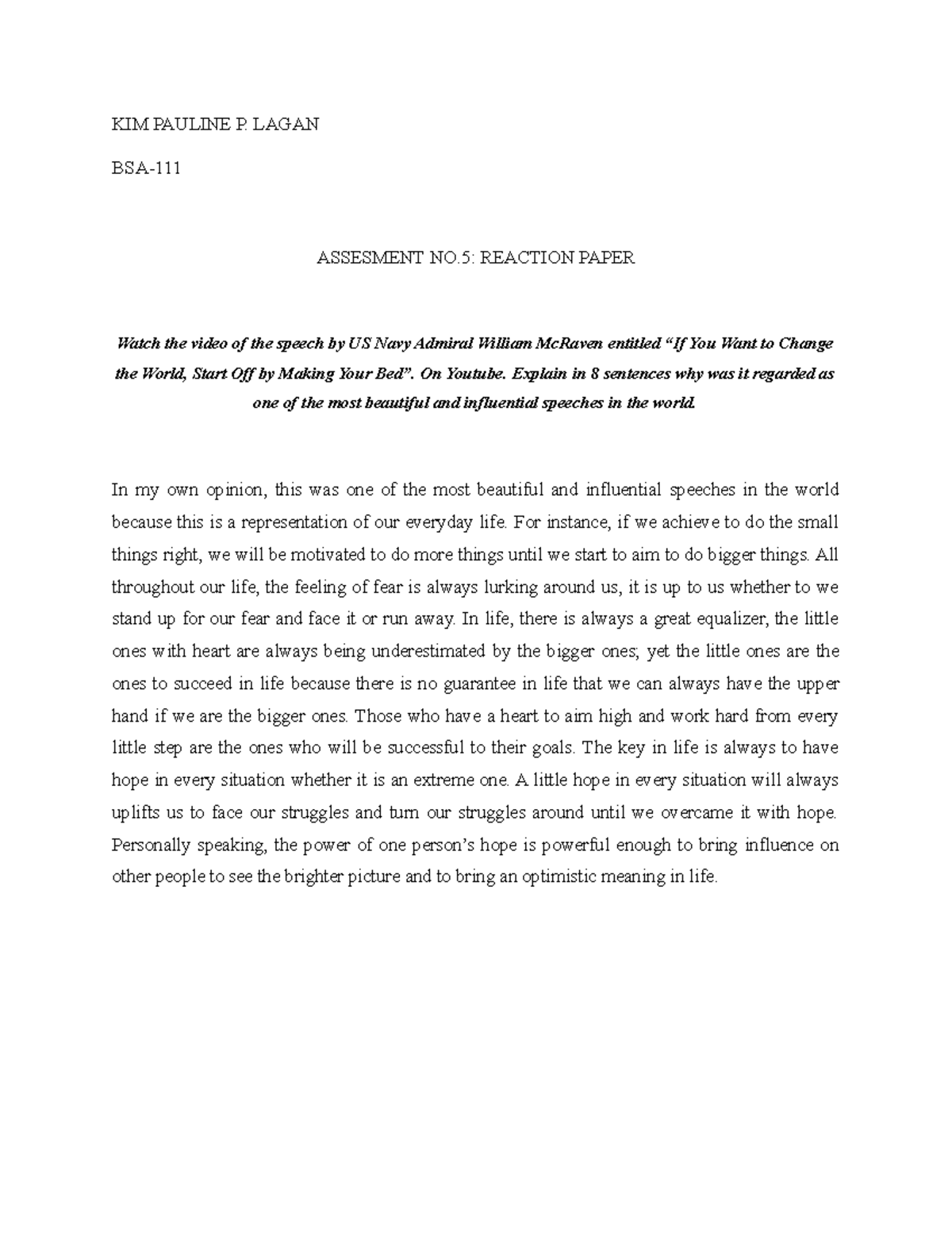 - Assesment-5 activity number five - History - Xavier - Studocu