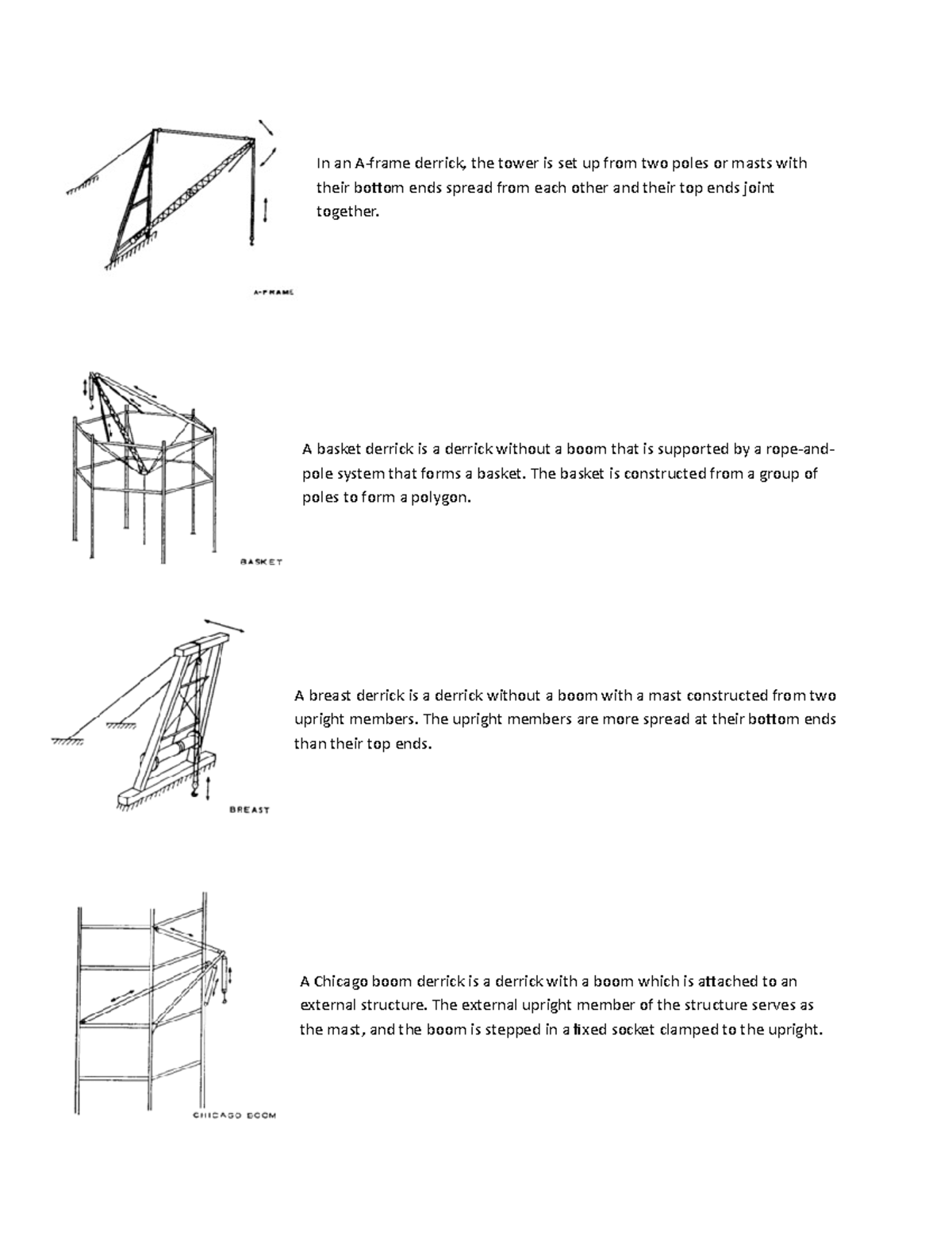 21 derrick ang rigging In an A-frame d - In an A-frame derrick, the ...