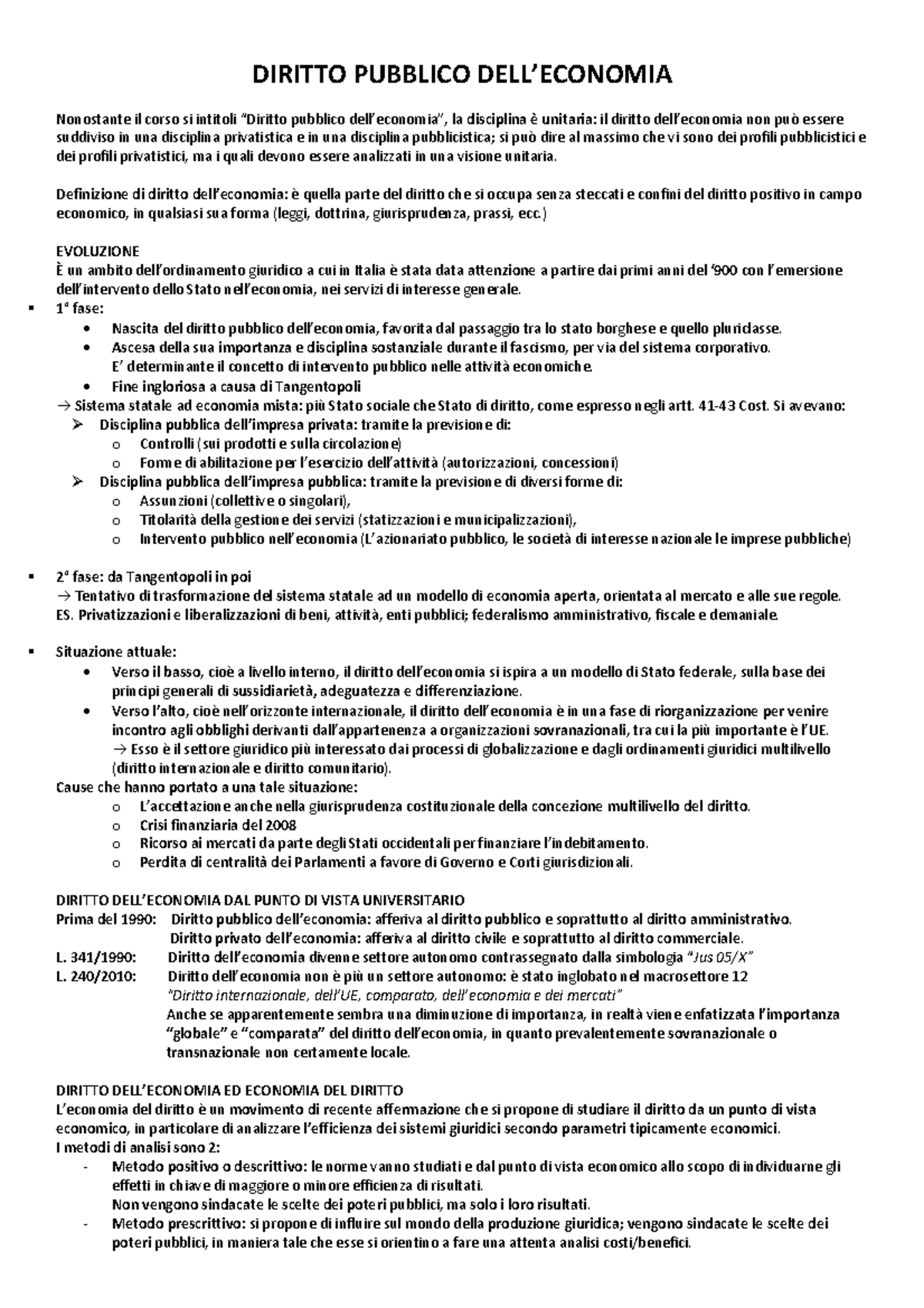 Picozza-Ricciuto Diritto Pubblico dell'Economia - Warning: TT: undefined function: 32 DIRITTO ...