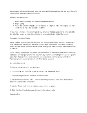 VOIM109 - Week 7 Flyer Assessment - VOIM109 Office Applications – Word ...