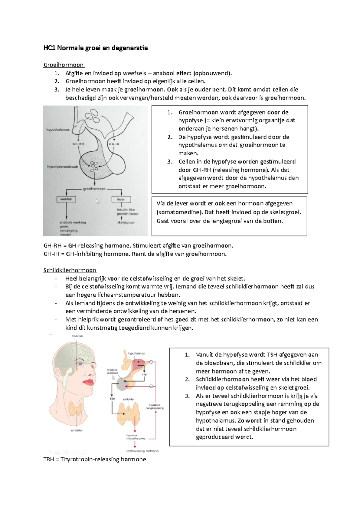 Hoorcolleges levensfasen - HC1 Normale groei en degeneratie ...