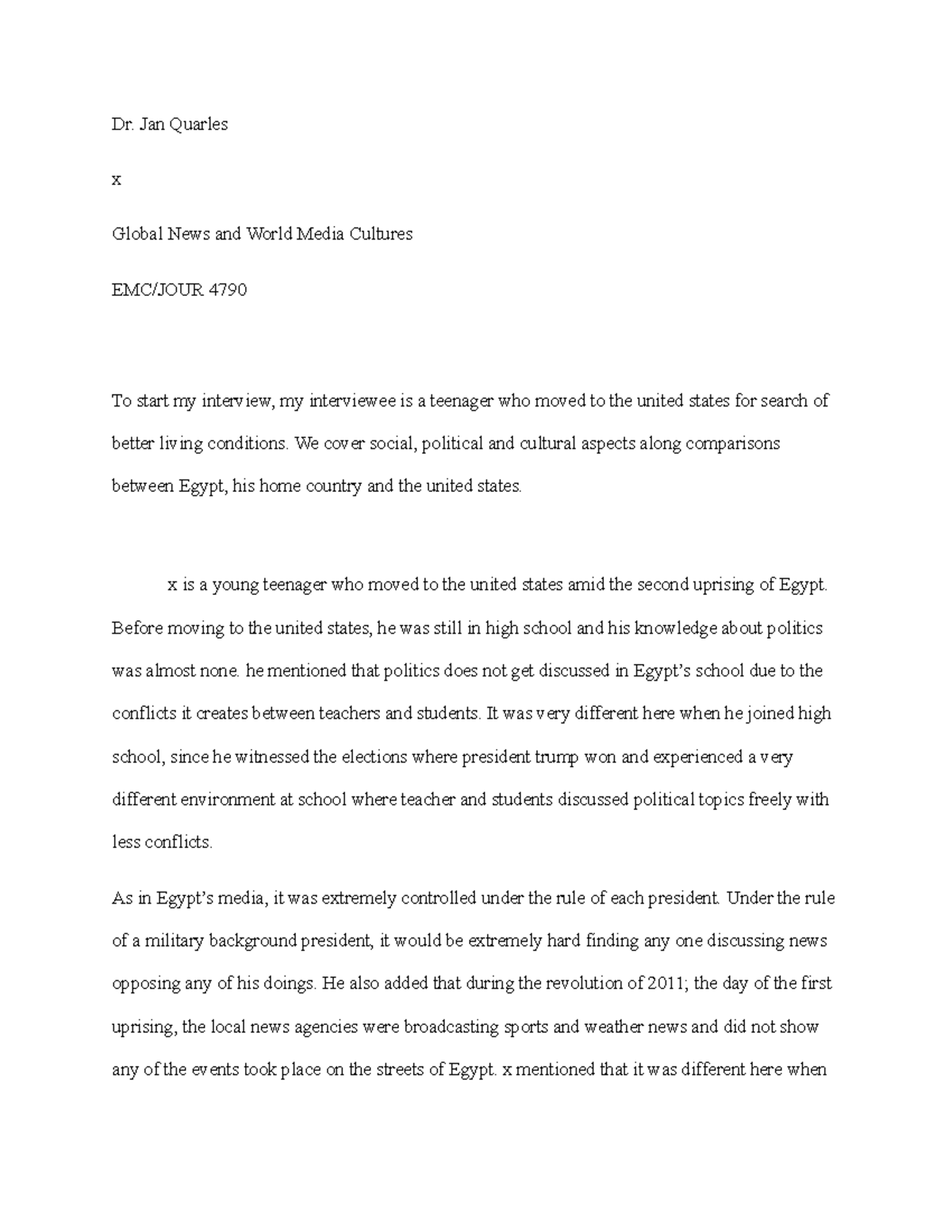 Interview with a peer - Dr. Jan Quarles x Global News and World Media ...