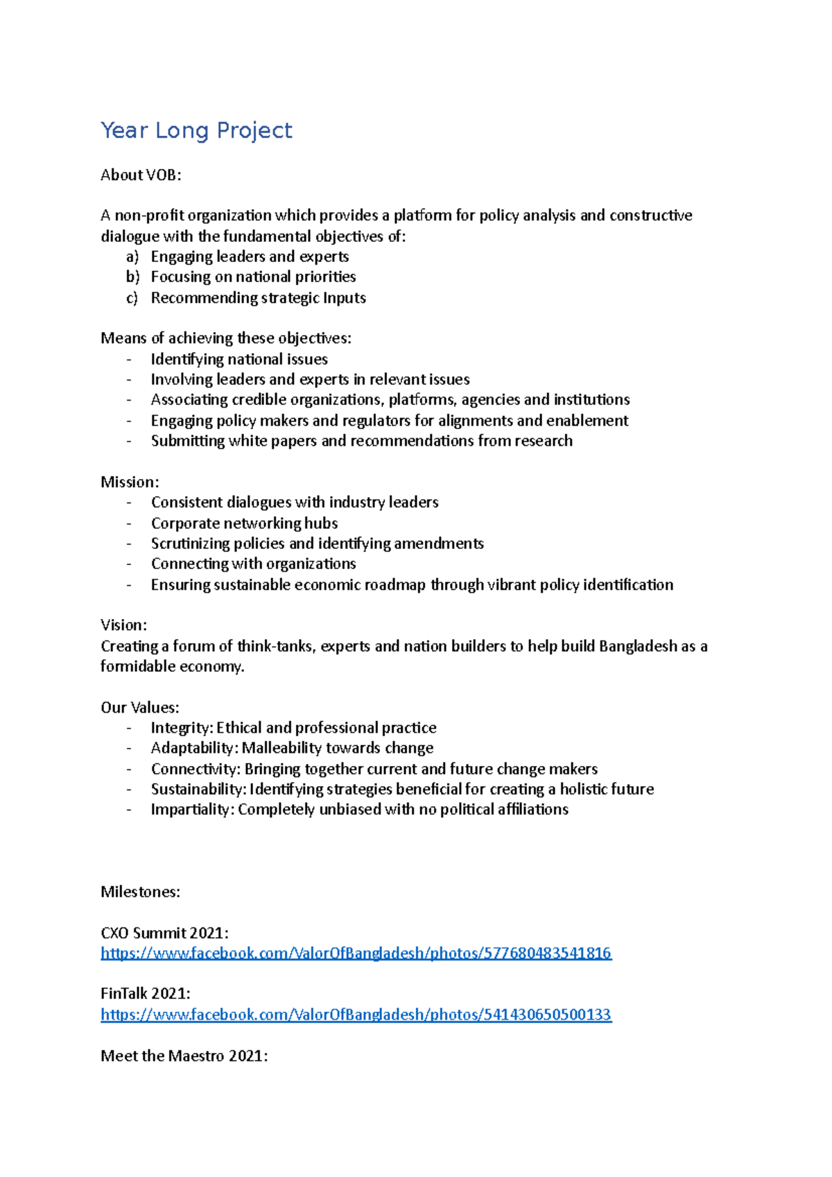 Year Long Project Vo B - This is a tutorial work. - Year Long Project ...