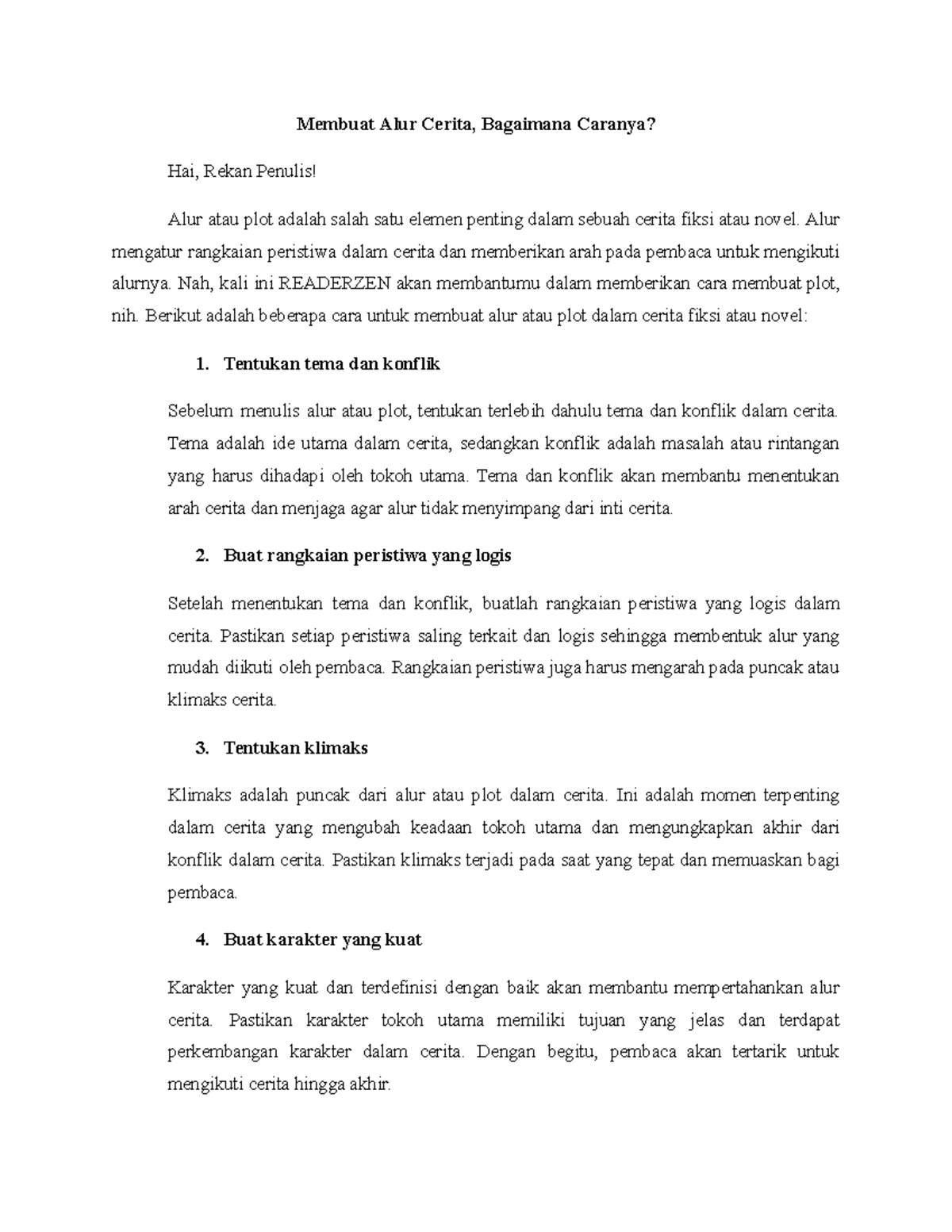 Membuat Alur Cerita, Bagaimana Caranya-1 - Alur mengatur rangkaian peristiwa dalam cerita dan ...