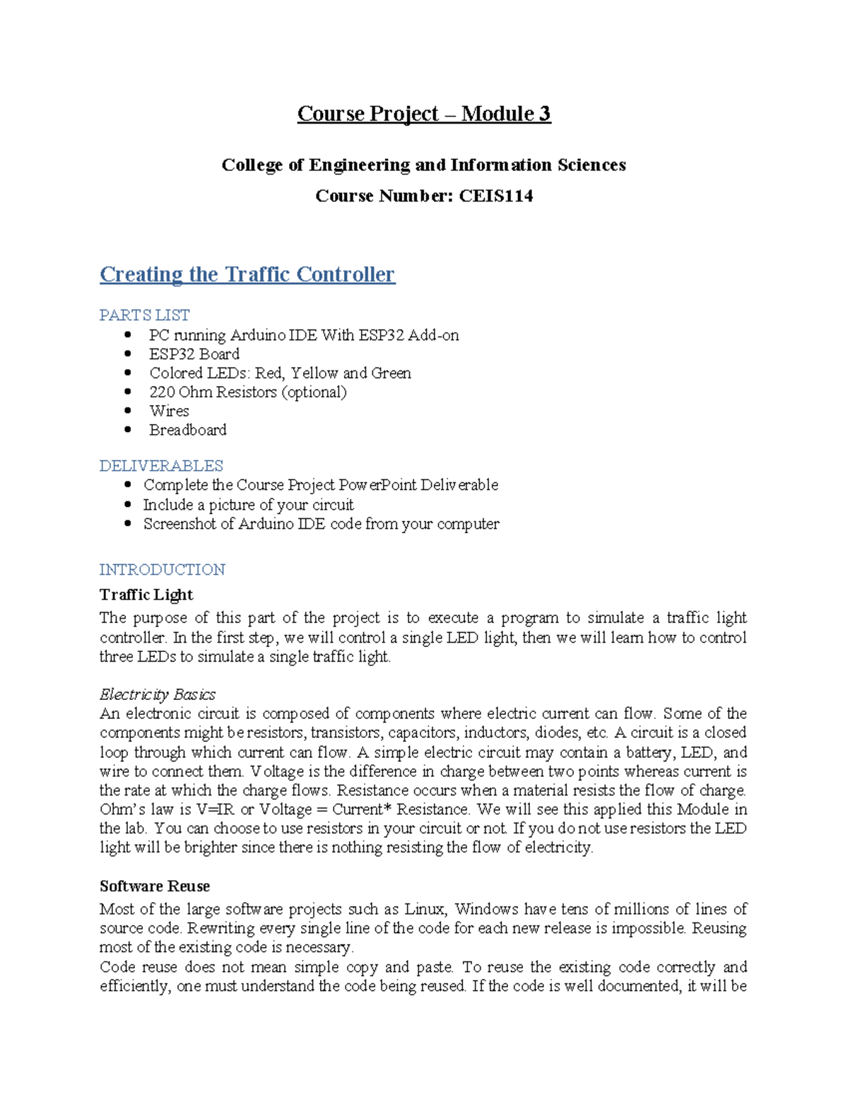 CEIS114 SA Guide - Module 3 DOIT Devkit - Course Project – Module 3 ...