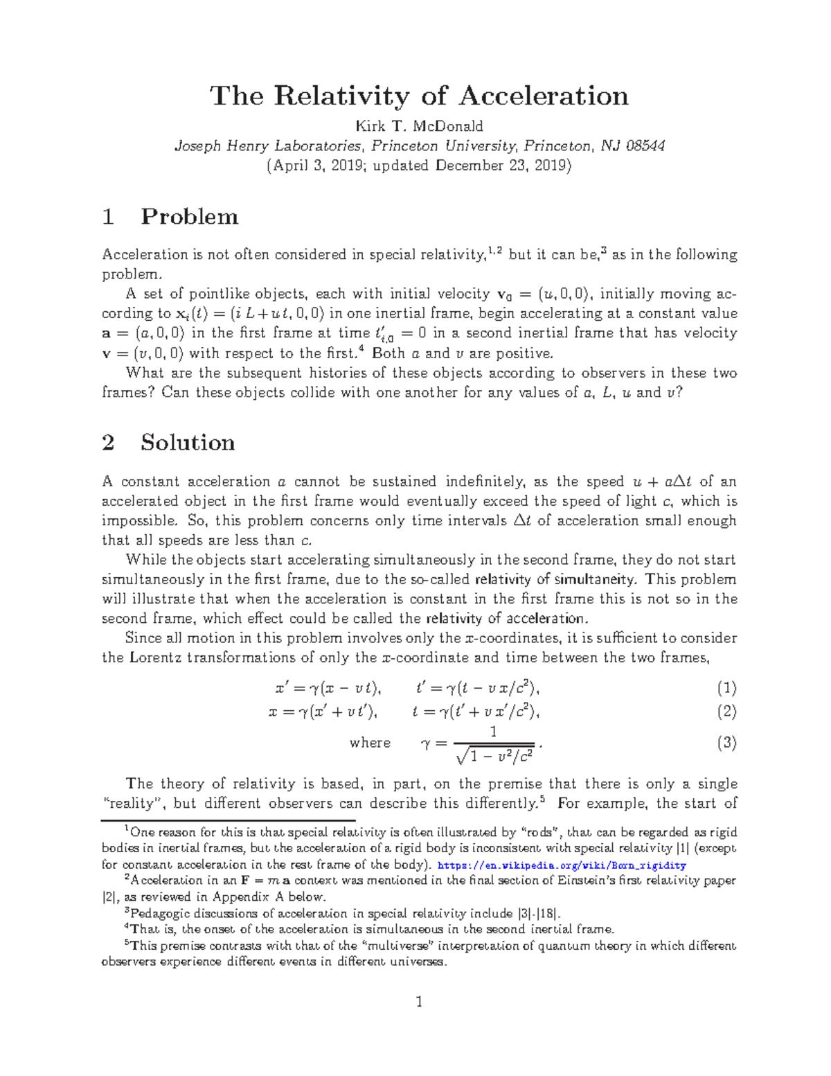 The Relativity of Acceleration - Bases Teoricas - UB - Studocu