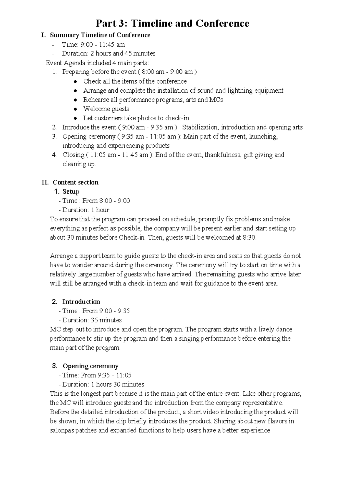 Knlvn Timeline - Part 3: Timeline and Conference I. Summary Timeline of ...
