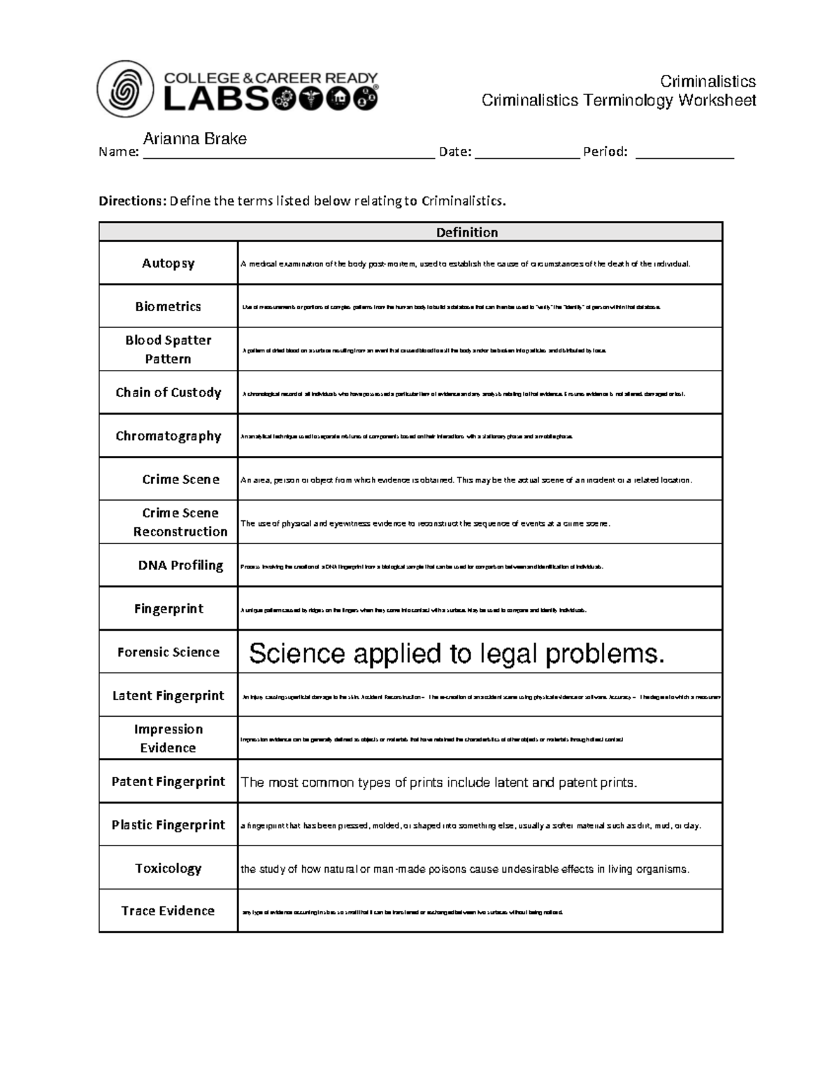Day 1 - ghjio - Name: _______________________________________ Date ...