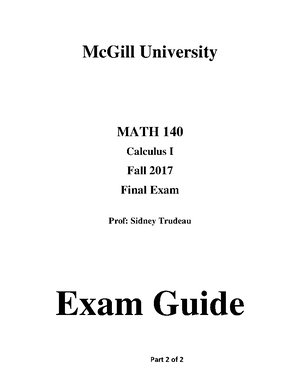 Midterm - Department of Mathematics and Statistics MATH 140 Calculus 1 Instructor: Jérôme ...