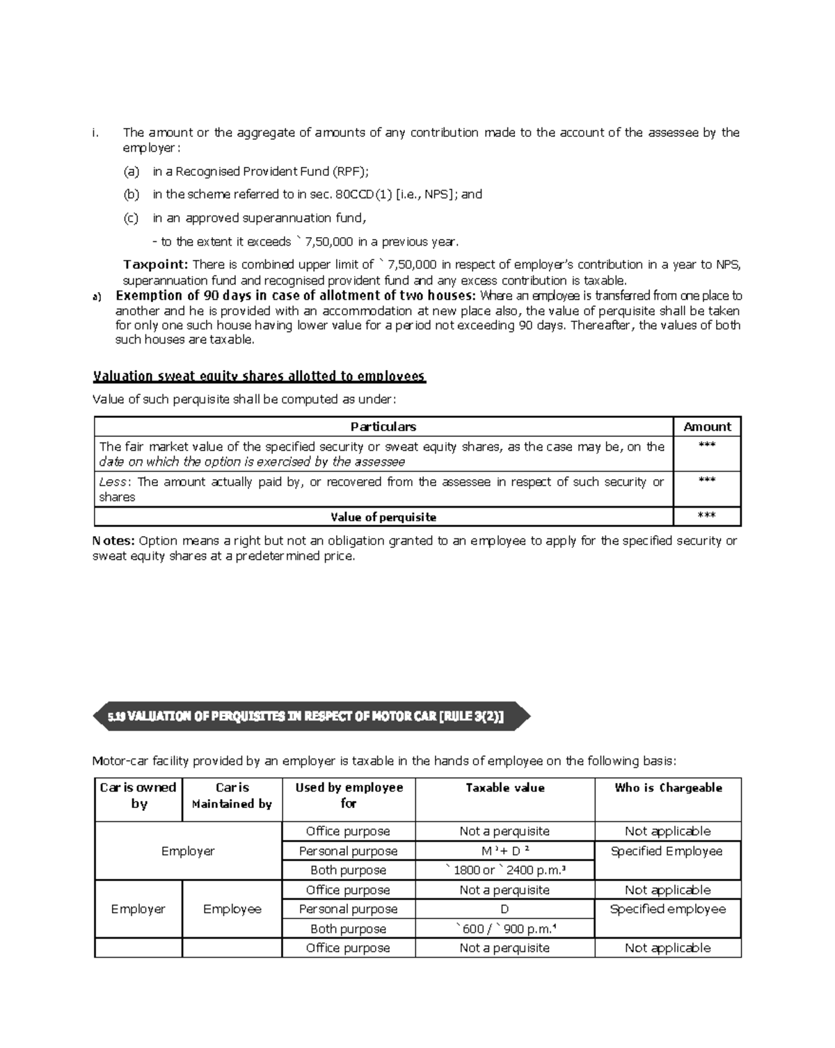 Salary 3 - Lecture notes 1 - i. The amount or the aggregate of amounts ...