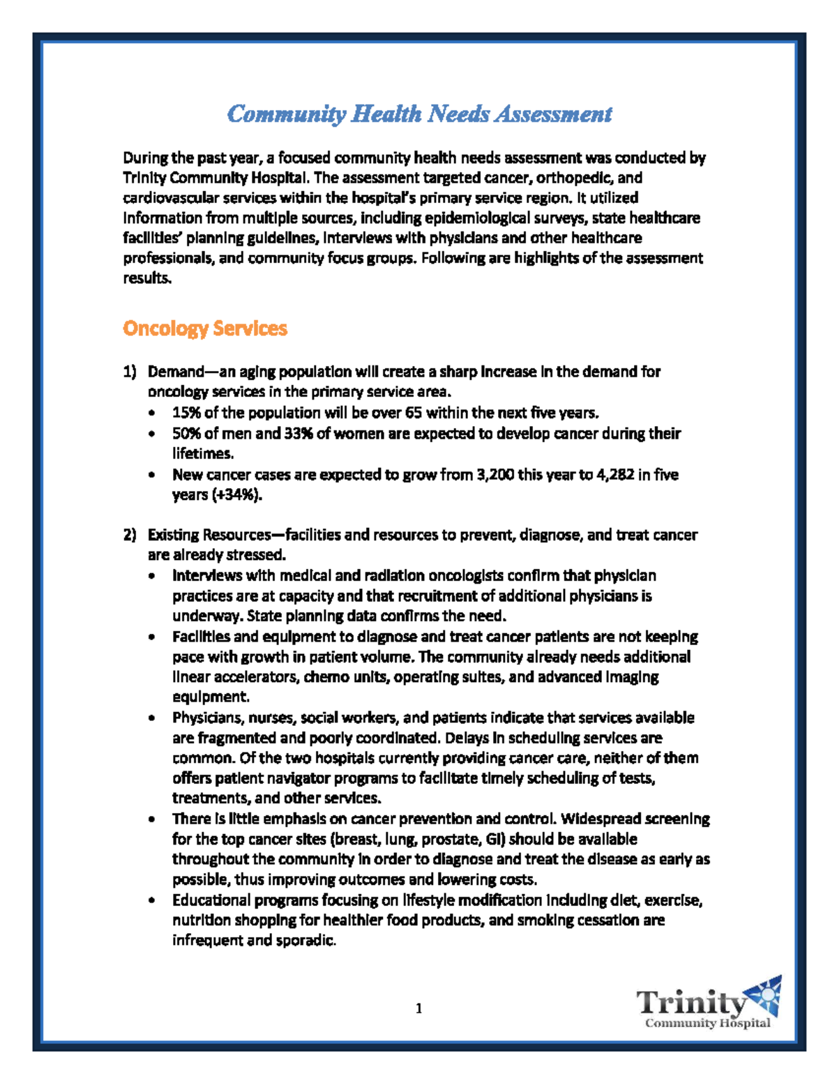 AMT 2 Task 2 Community Health Needs Assessment - AMT2 - WGU - Studocu