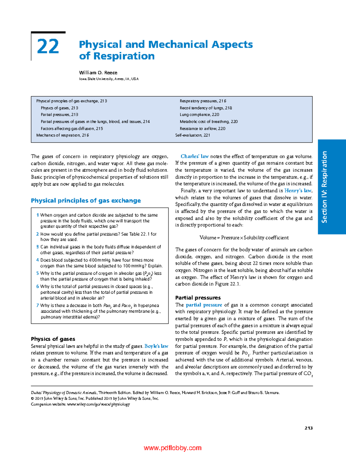 Text book-227 - Dukes’ Physiology of Domestic Animals, Thirteenth ...