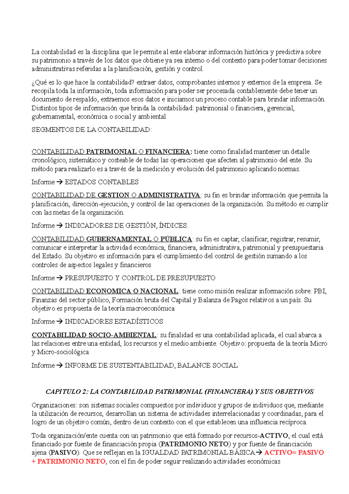 Teoria Contable Resumen - La contabilidad es la disciplina que le ...