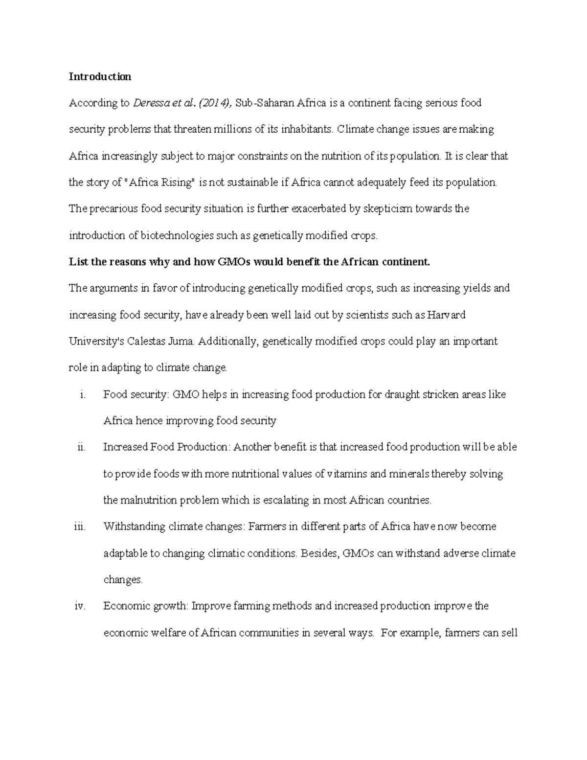 Globalization Written Assignment Unit - Introduction According to ...