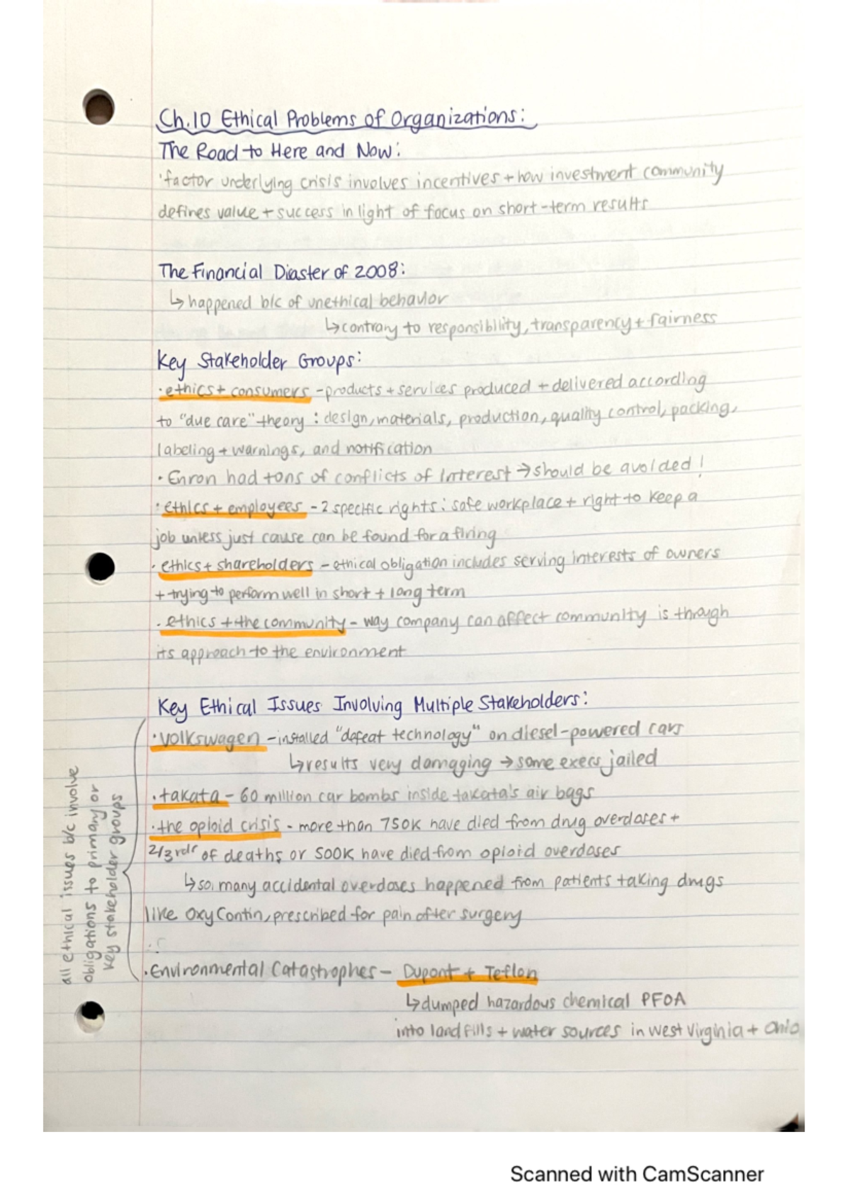 Chapter 10 Notes - BA 354 - Studocu