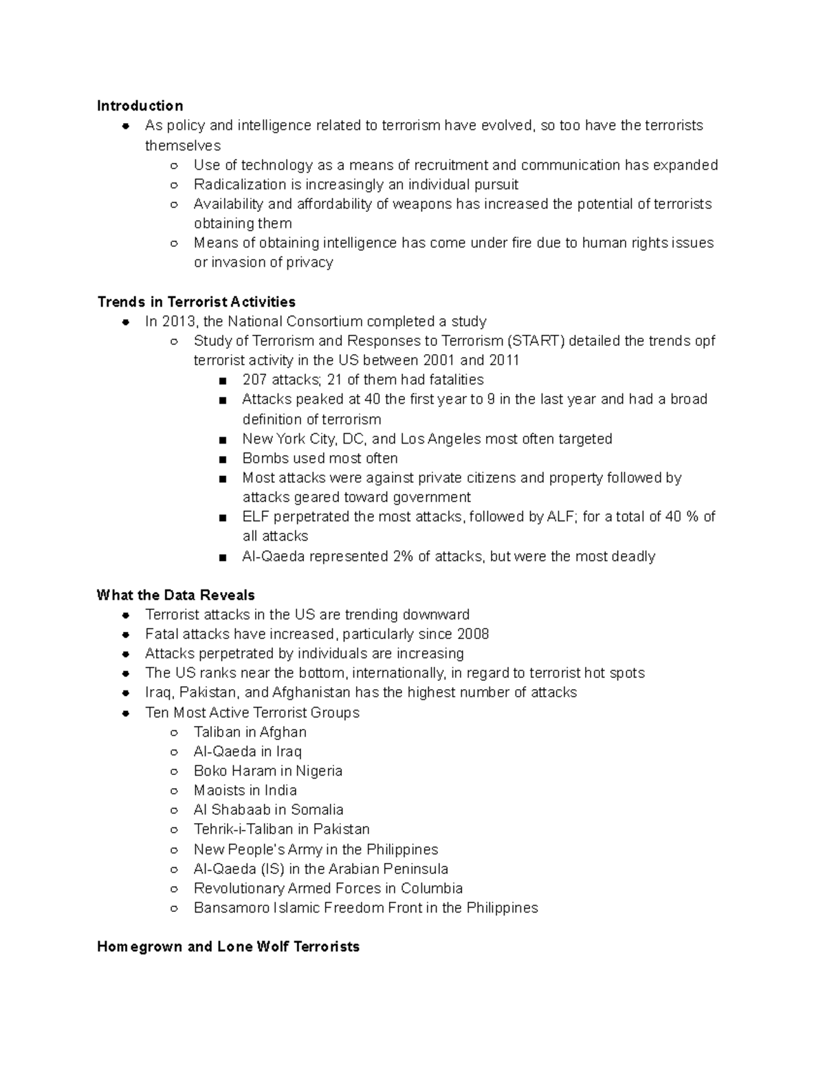 15 The Future - Combination of notes from lectures and points from ...