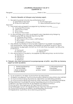 Araling Panlipunan 9 - AP9-Q3-MODYUL4 - EKONOMIKS Ikalawang Markahan– Modyul 1 DEMAND 9 ...