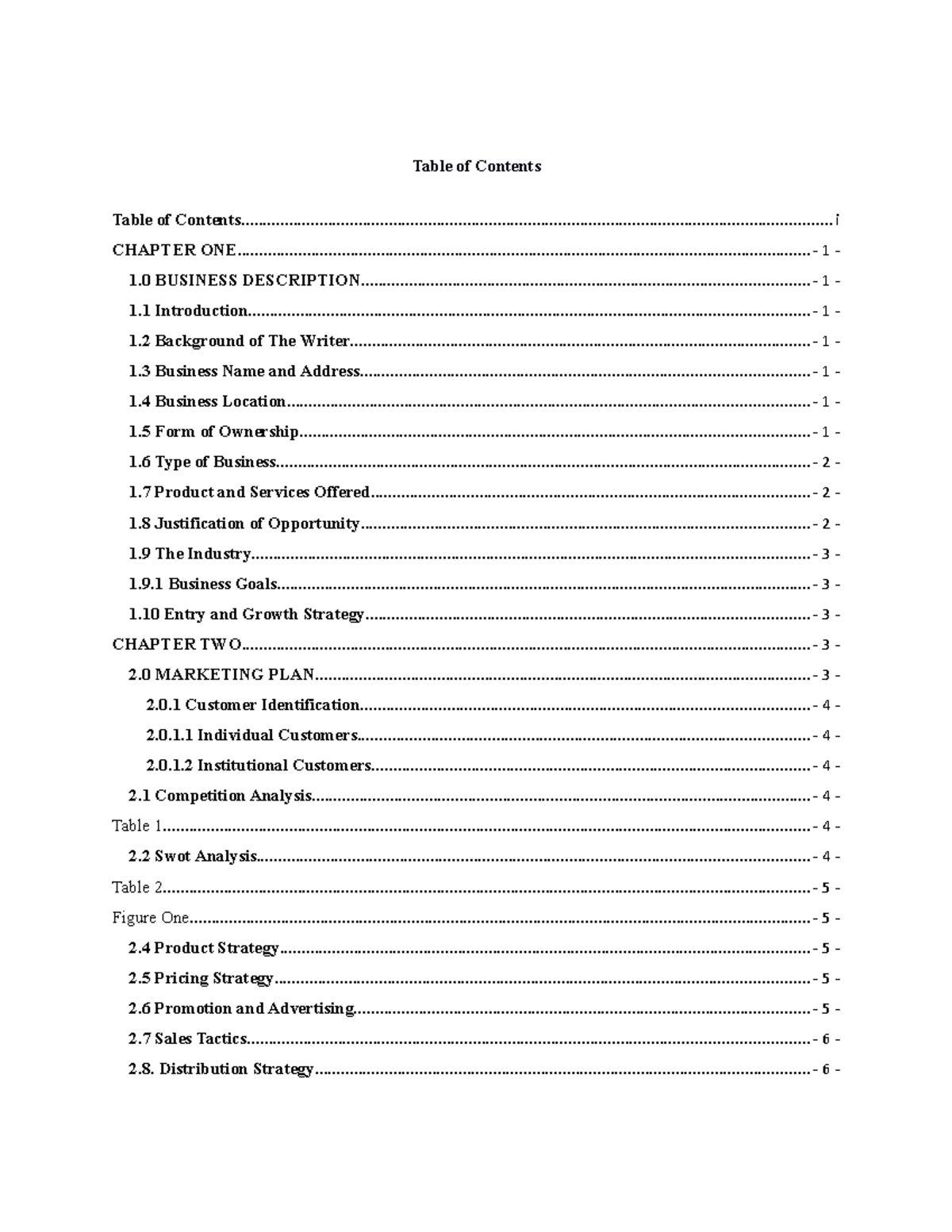 Felister Nyatichi Nyakundi 0003 - Table of Contents Table of Contents ...