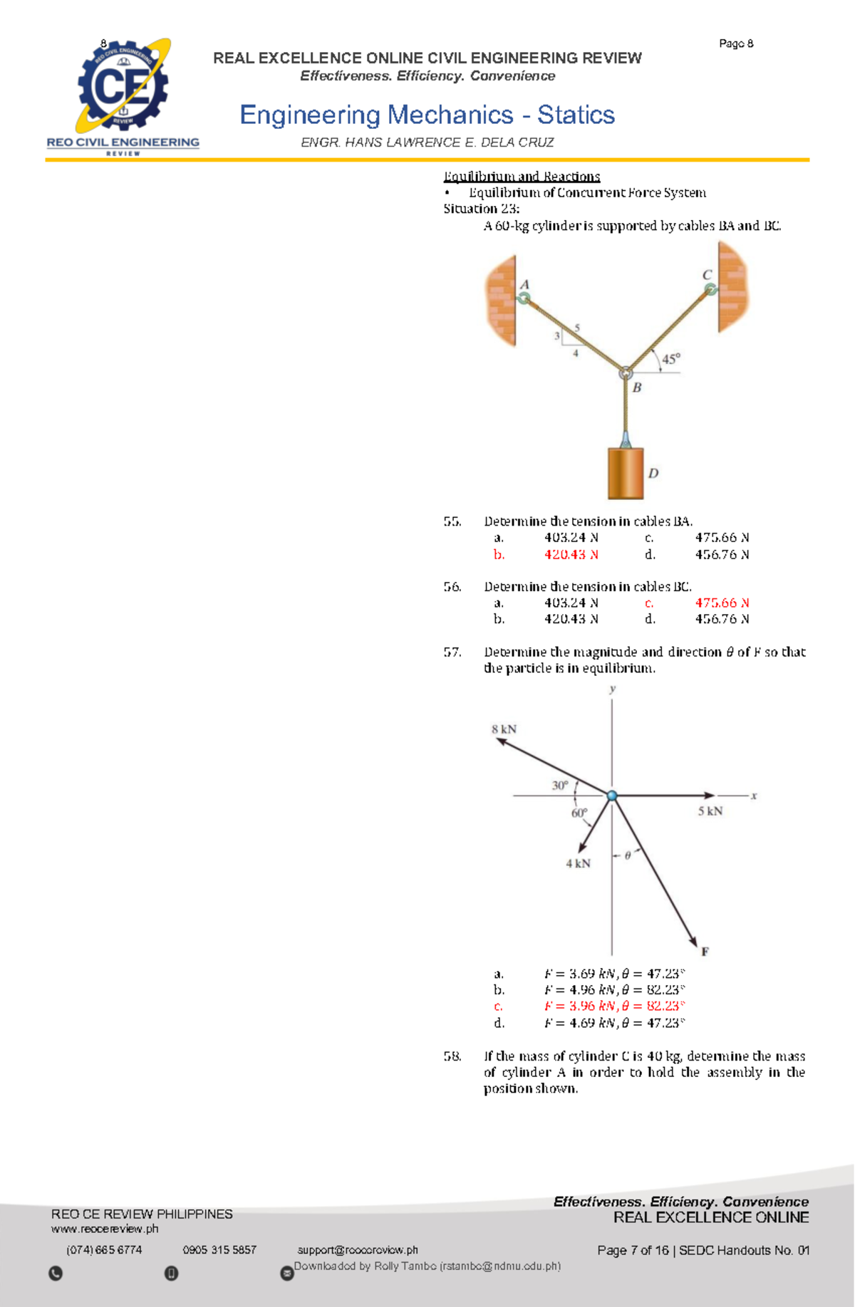 Module-4 Problem-55-74 - 8 Page 8 REAL EXCELLENCE ONLINE CIVIL ...