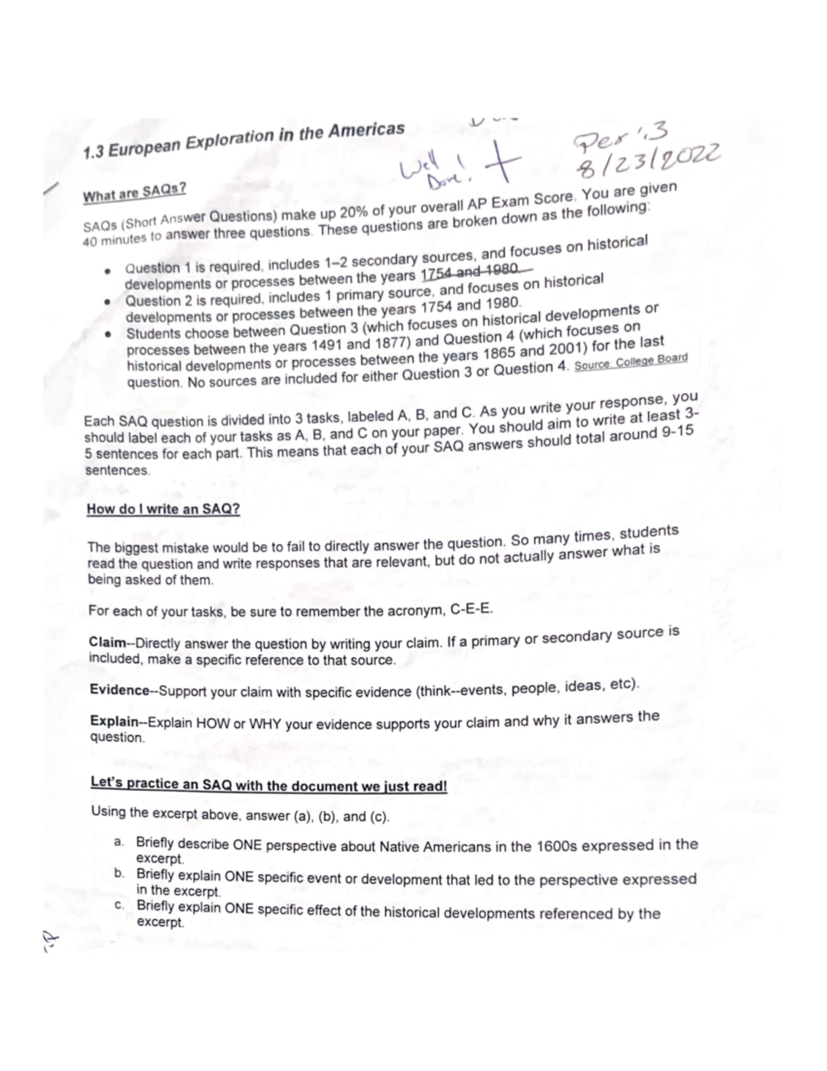 1.3 European Exploration in the Americas - Studocu