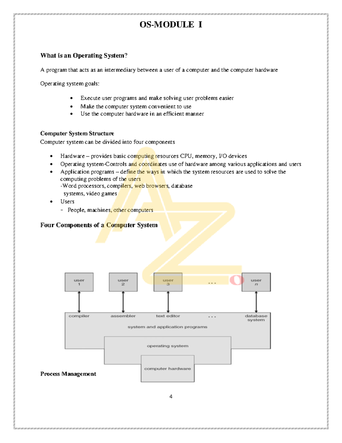 OS Mod1@Az Documents - Syllabus - OS-MODULE I What is an Operating ...