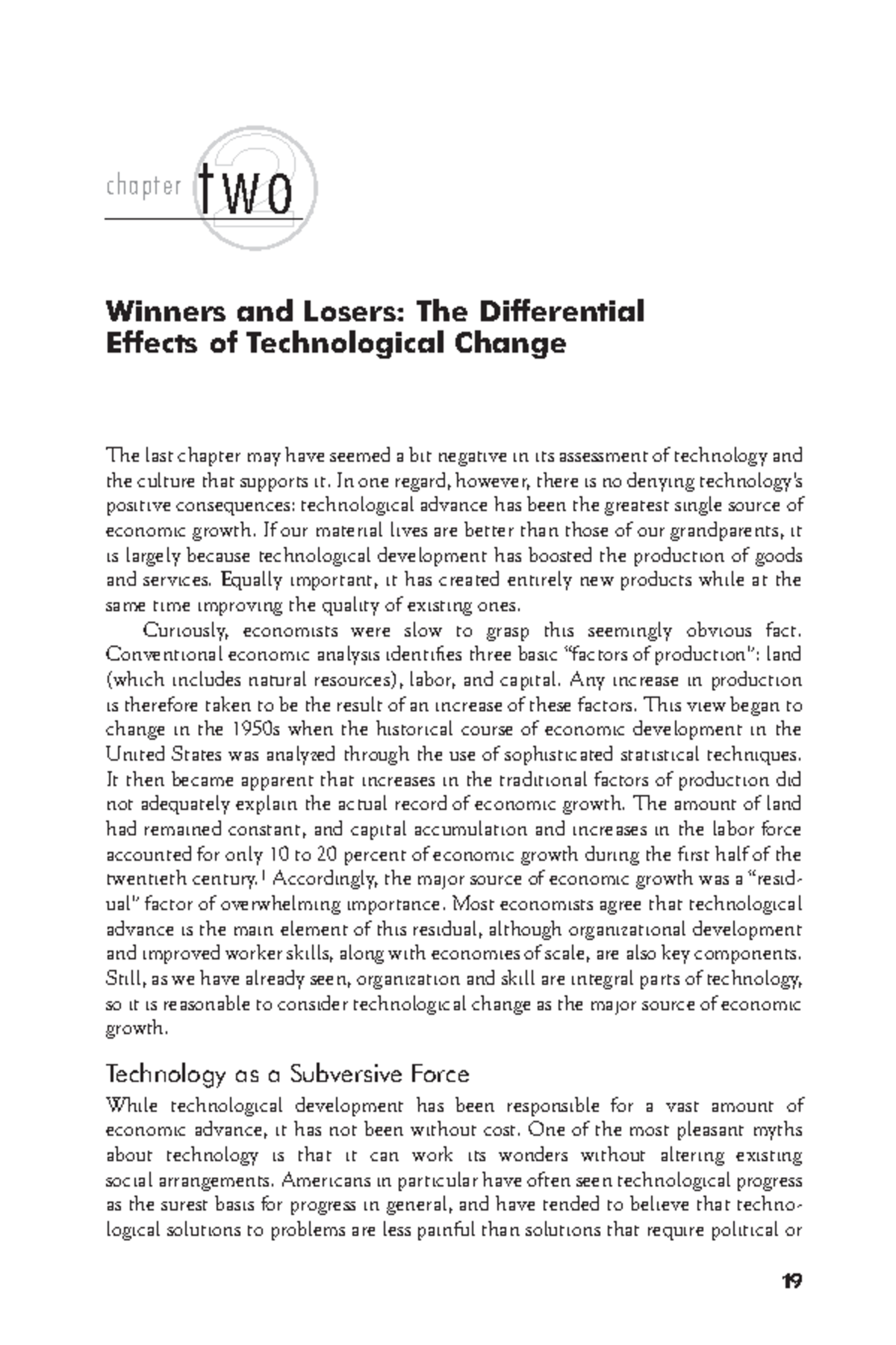 Week 2 Differential Effect for students - The last chapter may have ...