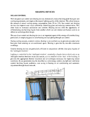 External Shading - Devices - SHADING DEVICES EXTERNAL SHADING Shading ...