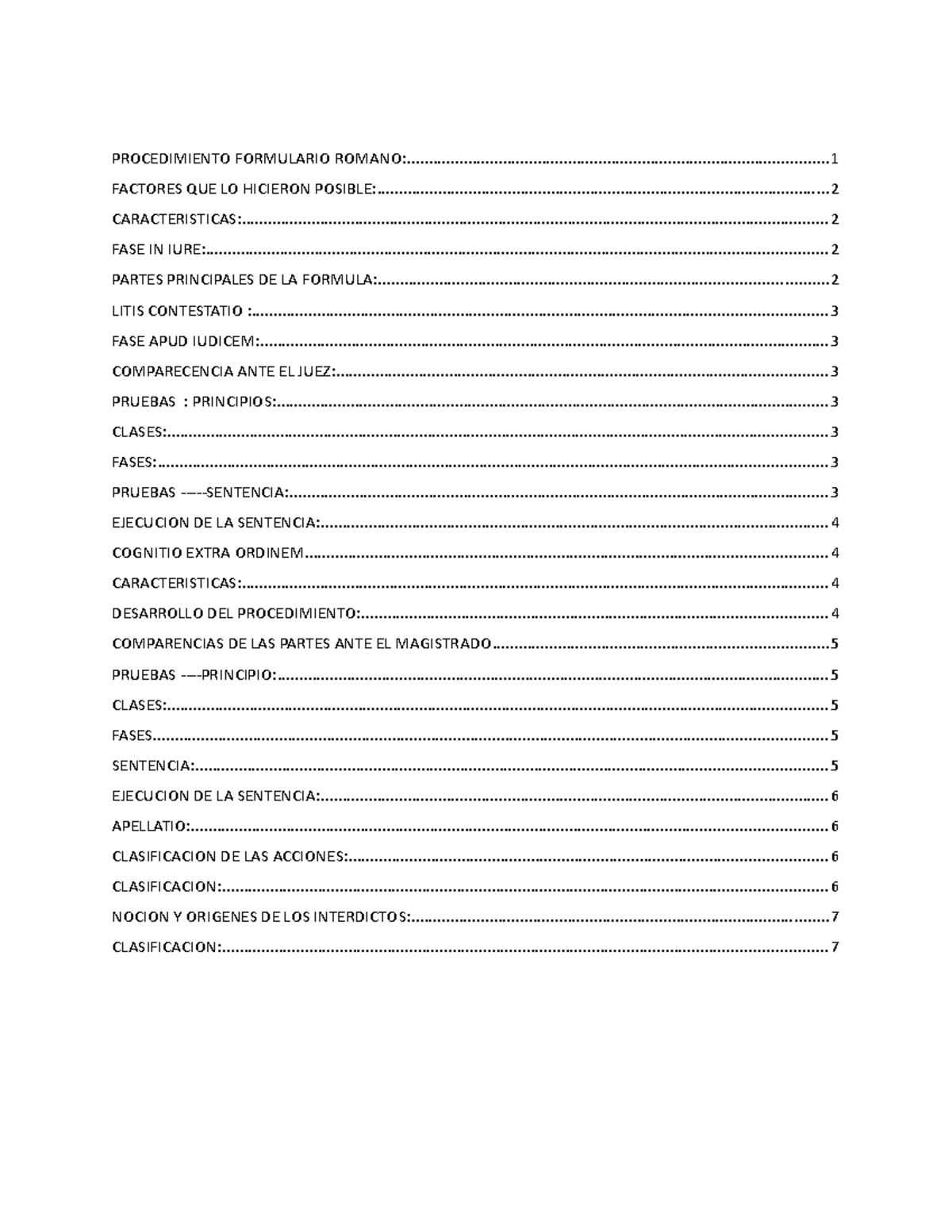 3. D. Procesal Civil - PROCEDIMIENTO FORMULARIO - Studocu