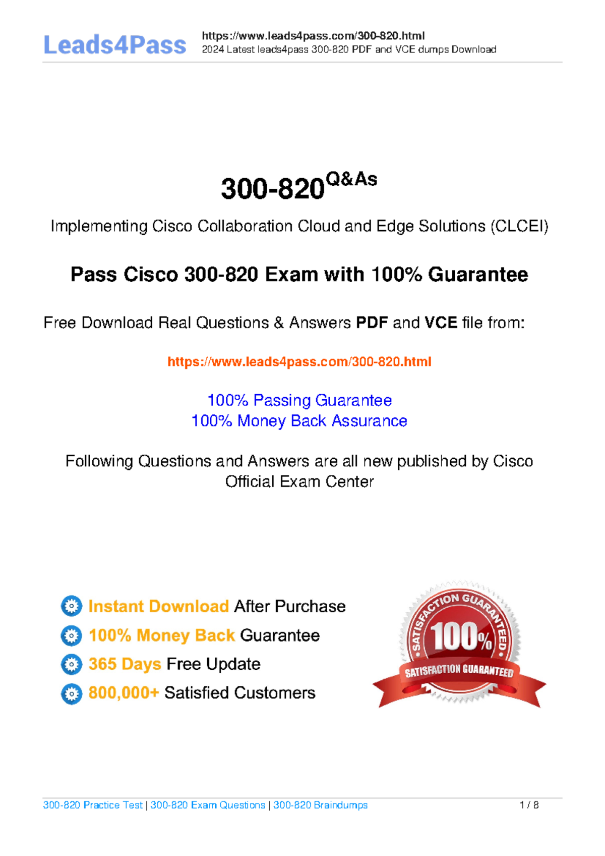 300-820-pub - Cisco 300-820 "Implementing Cisco Collaboration Cloud and Edge Solutions (CLCEI ...