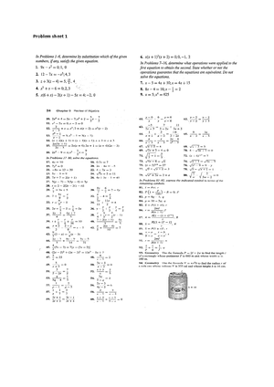 Problem Sheet 1 Answers 1 - Problem Sheet 1: Answers only The length of ...