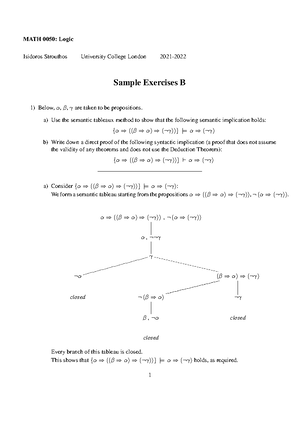 ECON0053 2024 Tutorial class 1 - Tutorial class 1 – Questions Topic ...
