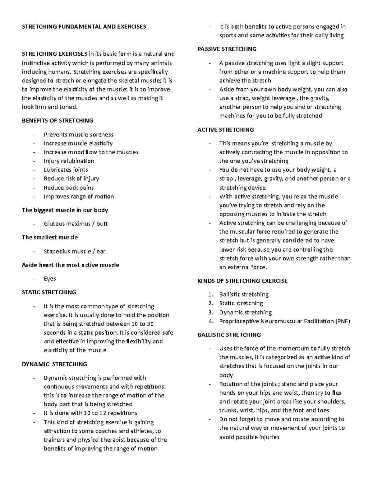 Stretching Fundamental And Exercises Stretching Fundamental And