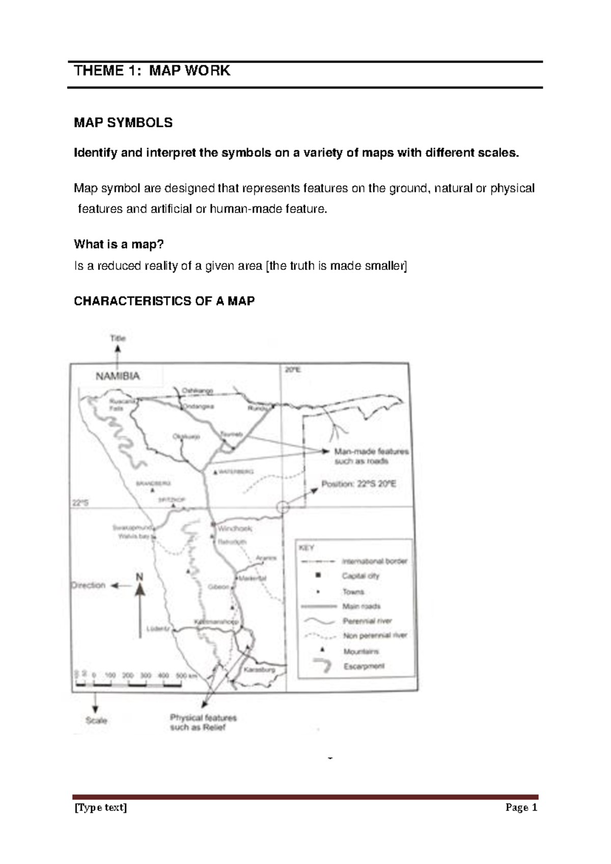 Geography Grade 9 Booklet-1 - MAP SYMBOLS Identify and interpret the symbols on a variety of ...