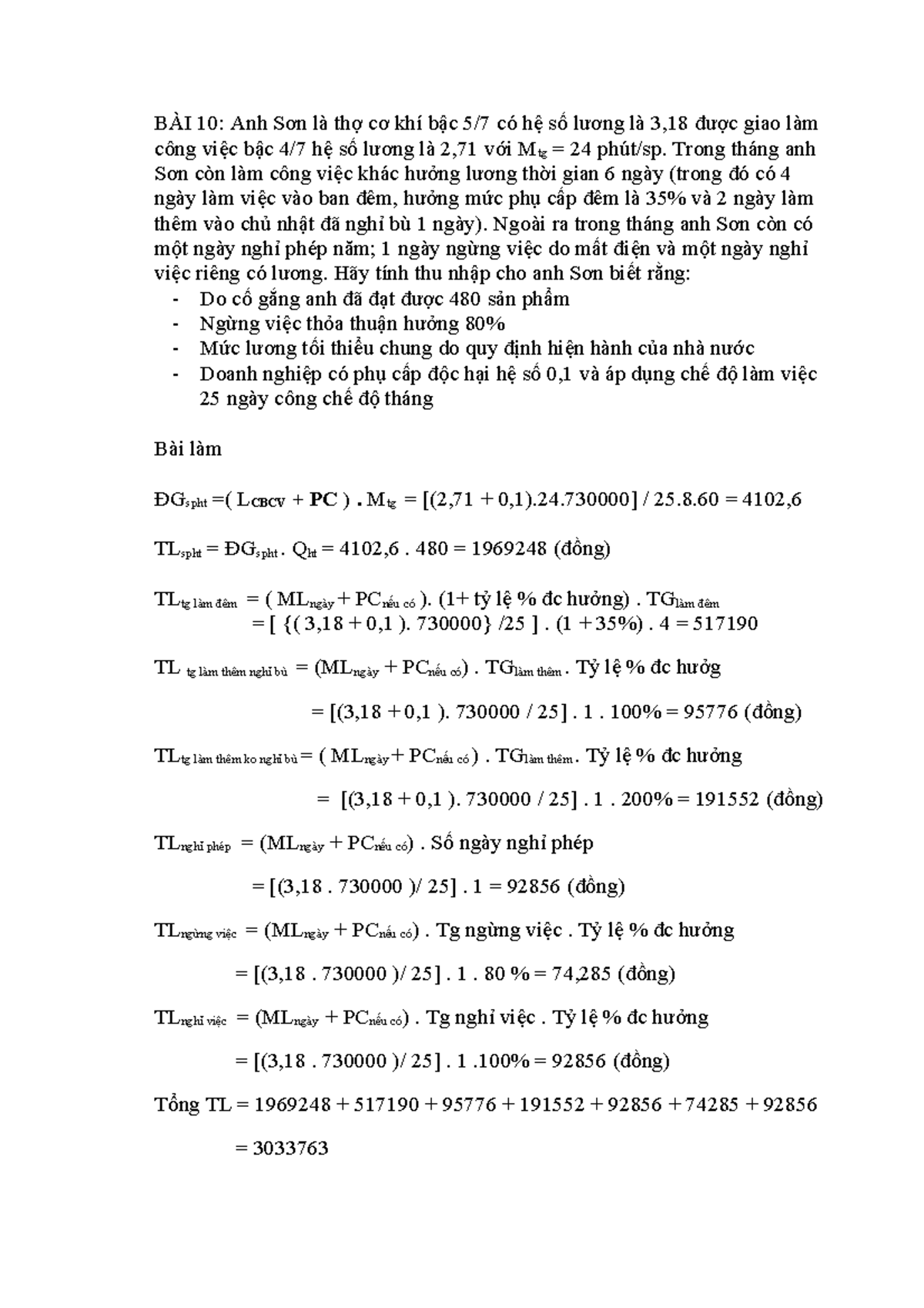 [123doc] - bai-tap-tien-luong-tien-cong-dang-bai-tap-tinh-luong-co-loi-giai - BÀI 10: Anh Sơn là ...