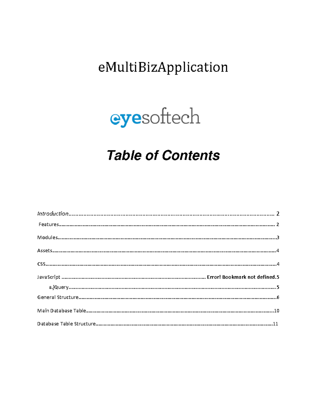 User Manual with code - eMultiBizApplication Introduction Table of ...